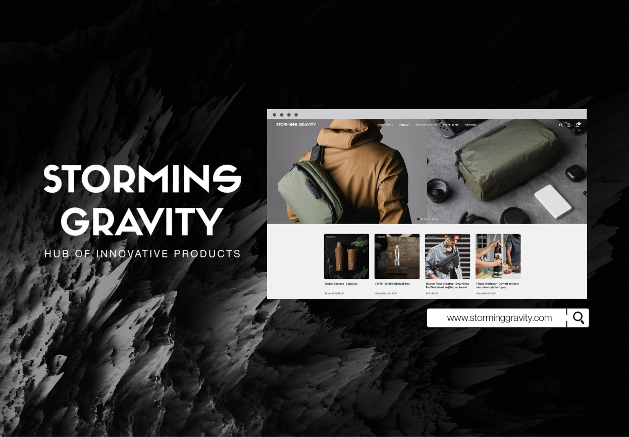 Storming Gravity: 创意 ∙ 生活精选汇集的电商平台 Hub of Innovative Products